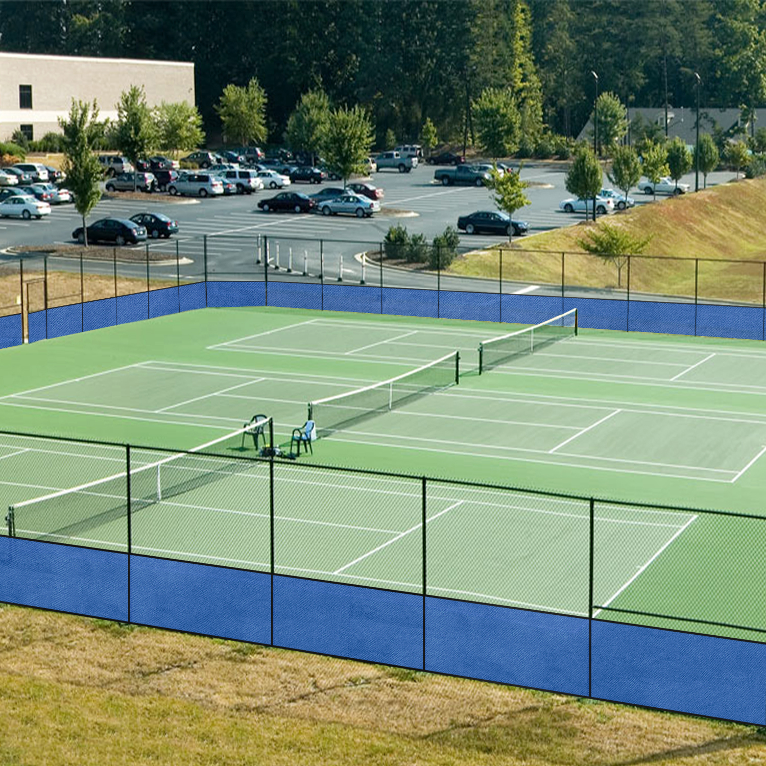 customize-blue-5ft-privacy-screen-fence-green-commercial-windscreen