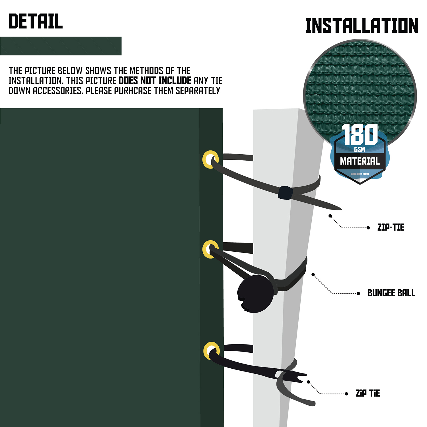 13-24ft Sun Shade Sail Straight Edge Canopy Awning Cover Patio Garden ...