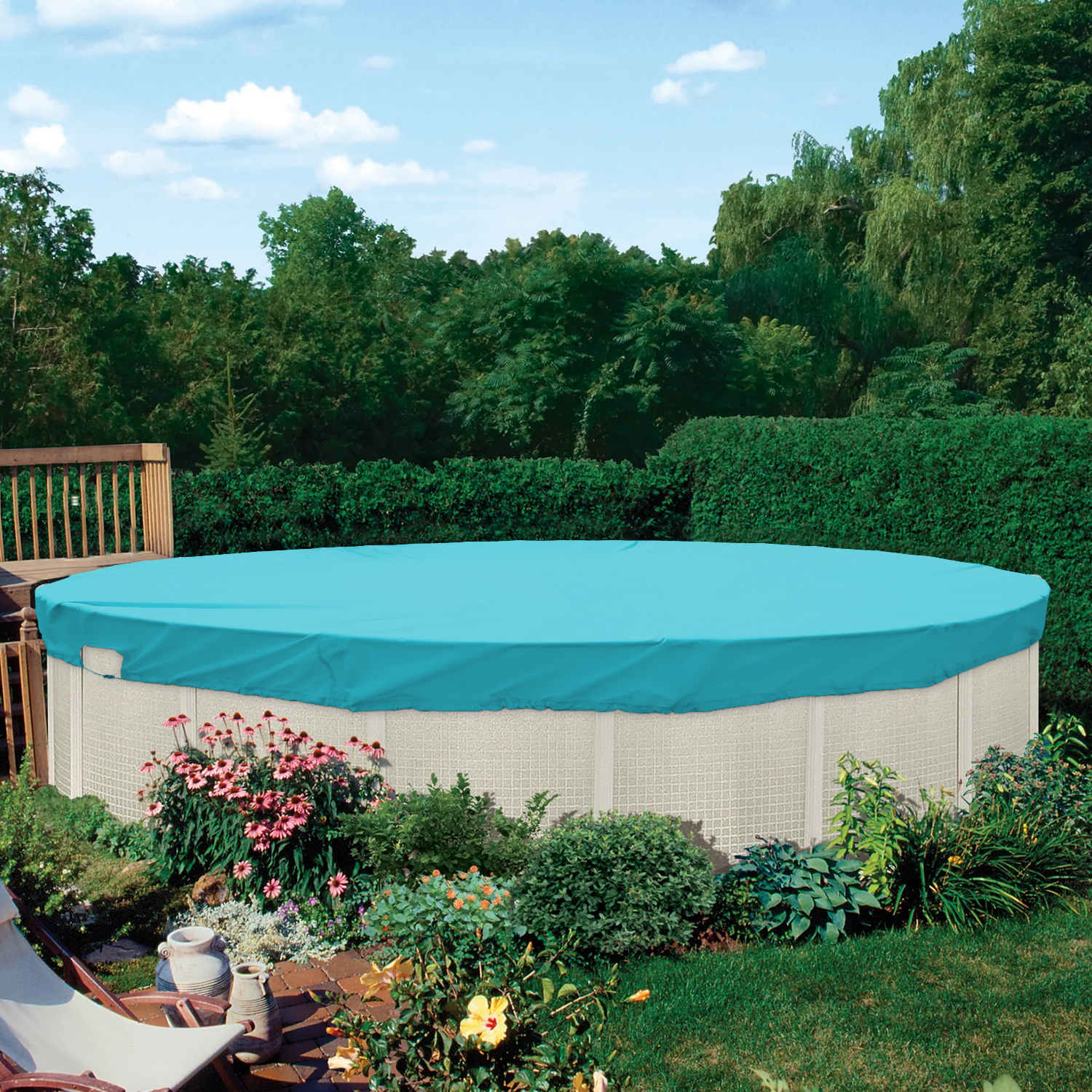 Above Ground Pool Covers Round Waterproof Winter Tarps Swimming Pool ...