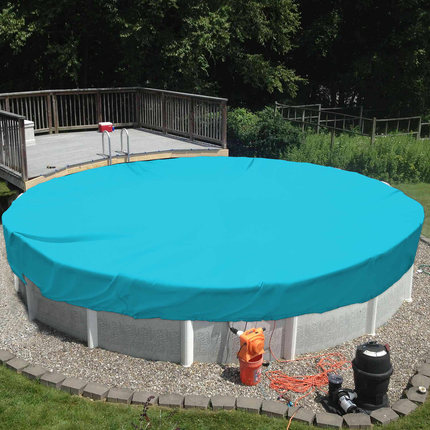 Above Ground Pool Covers Round Waterproof Winter Tarps Swimming Pool ...